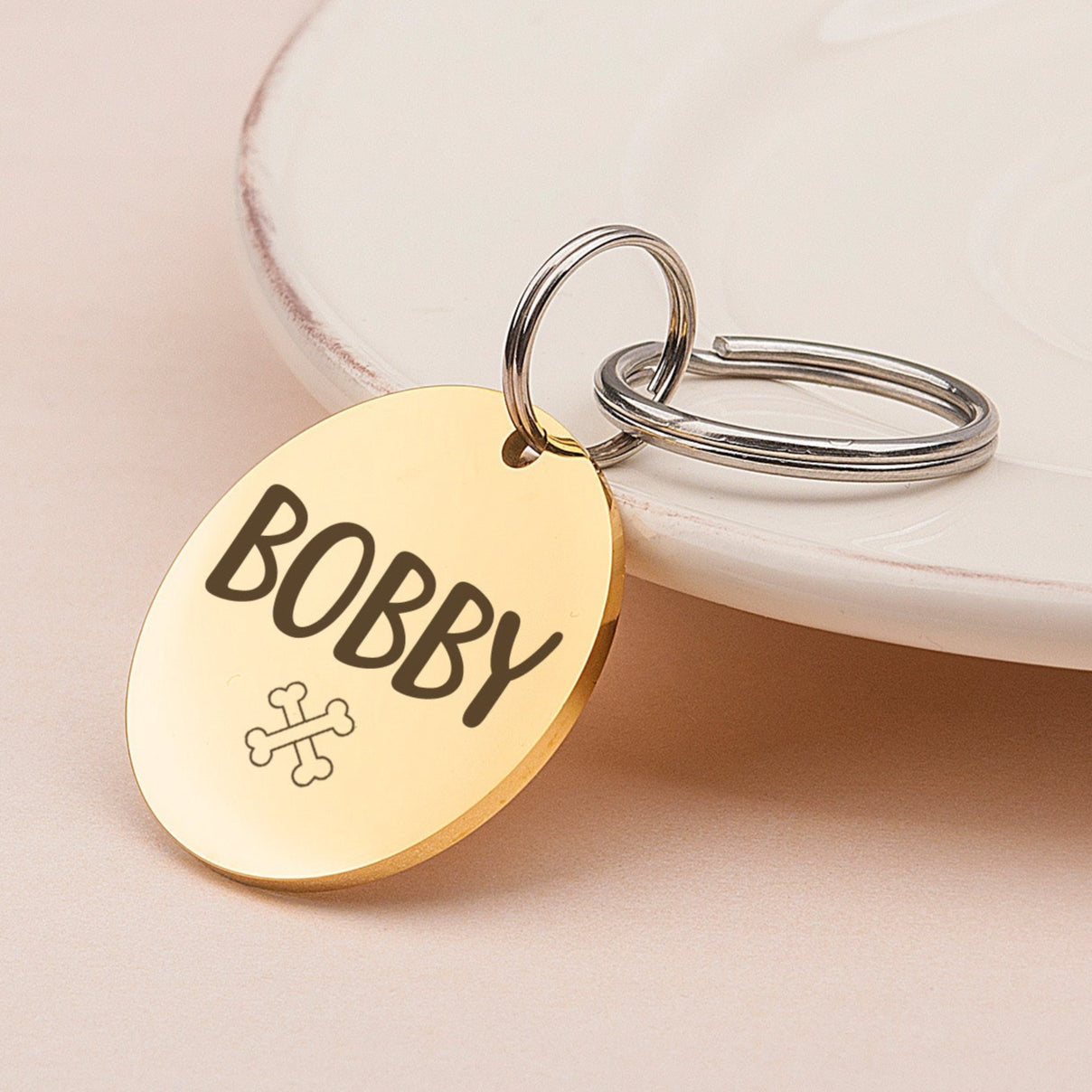 Personalized Round Pet ID Dog Tag – Anavia Jewelry & Gift