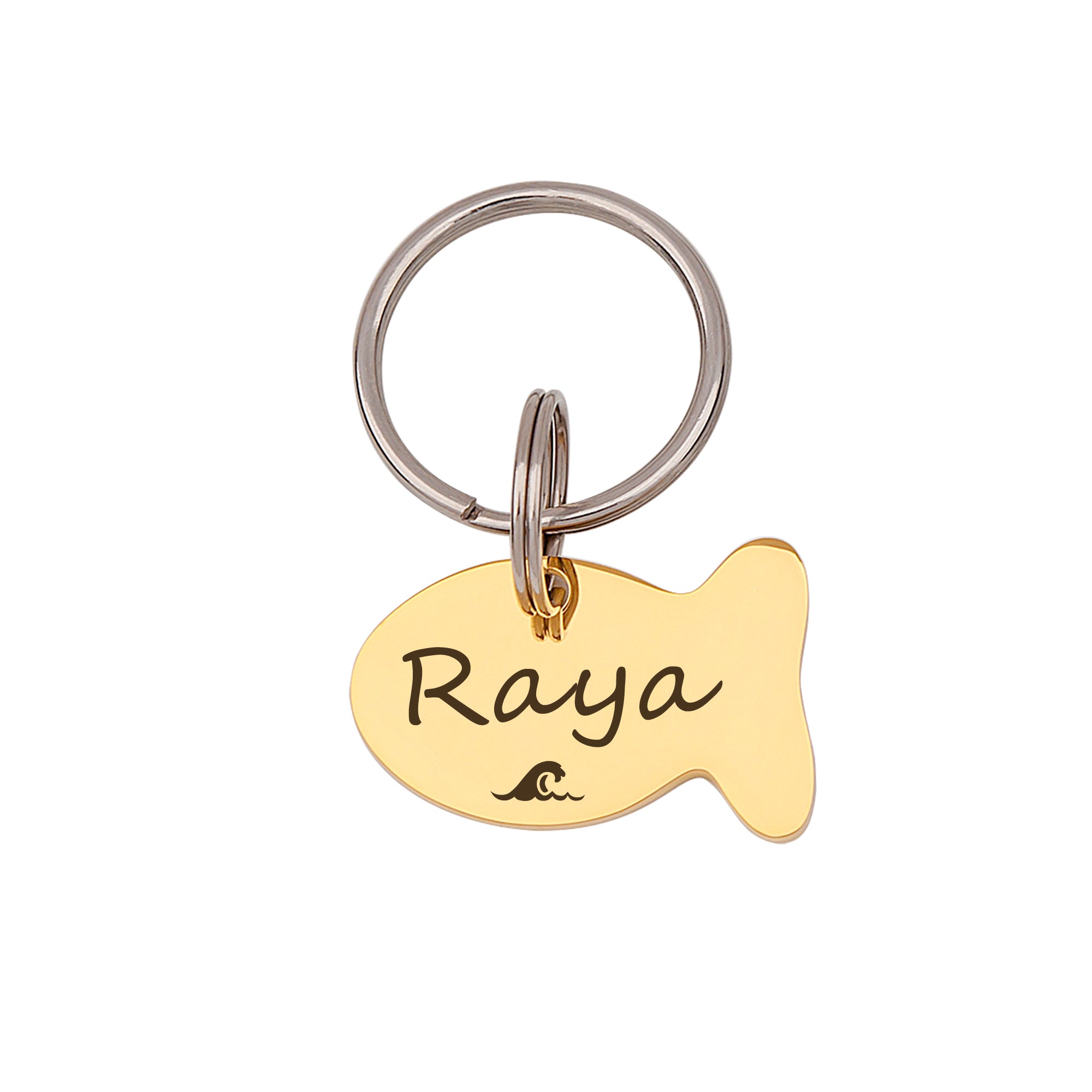 Custom Fish Shaped Pet ID Tag – Anavia Jewelry & Gift